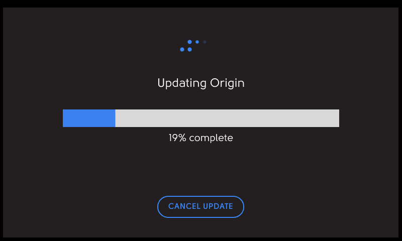 Updating Origin's Software