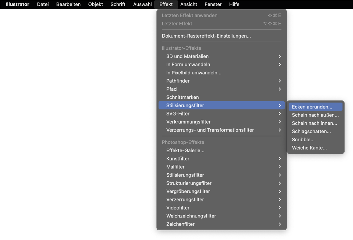 Arrondir les angles sur Adobe Illustrator
