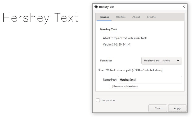 Create Single Line Text with Inkscape
