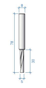 Cutter Guide: 5mm O-Flute Cutter